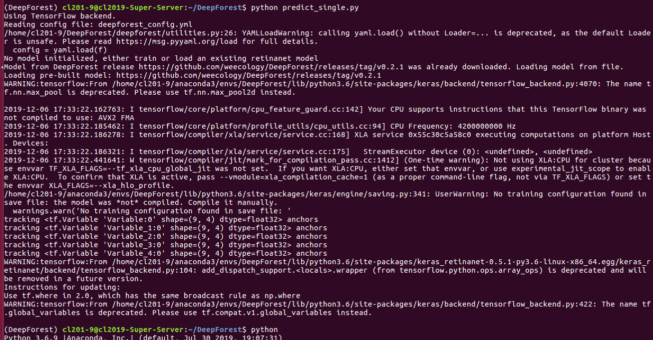 No training configuration found in save file: the model was *not* compiled. Compile it manually ...
