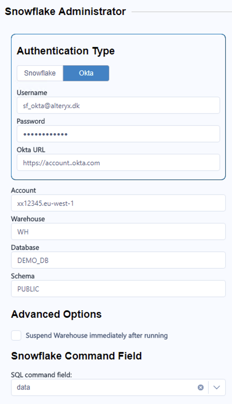 GitHub - bobpeers/Alteryx_SDK_Snowflake_Admin: Custom Alteryx tool to run administrative DDL ...