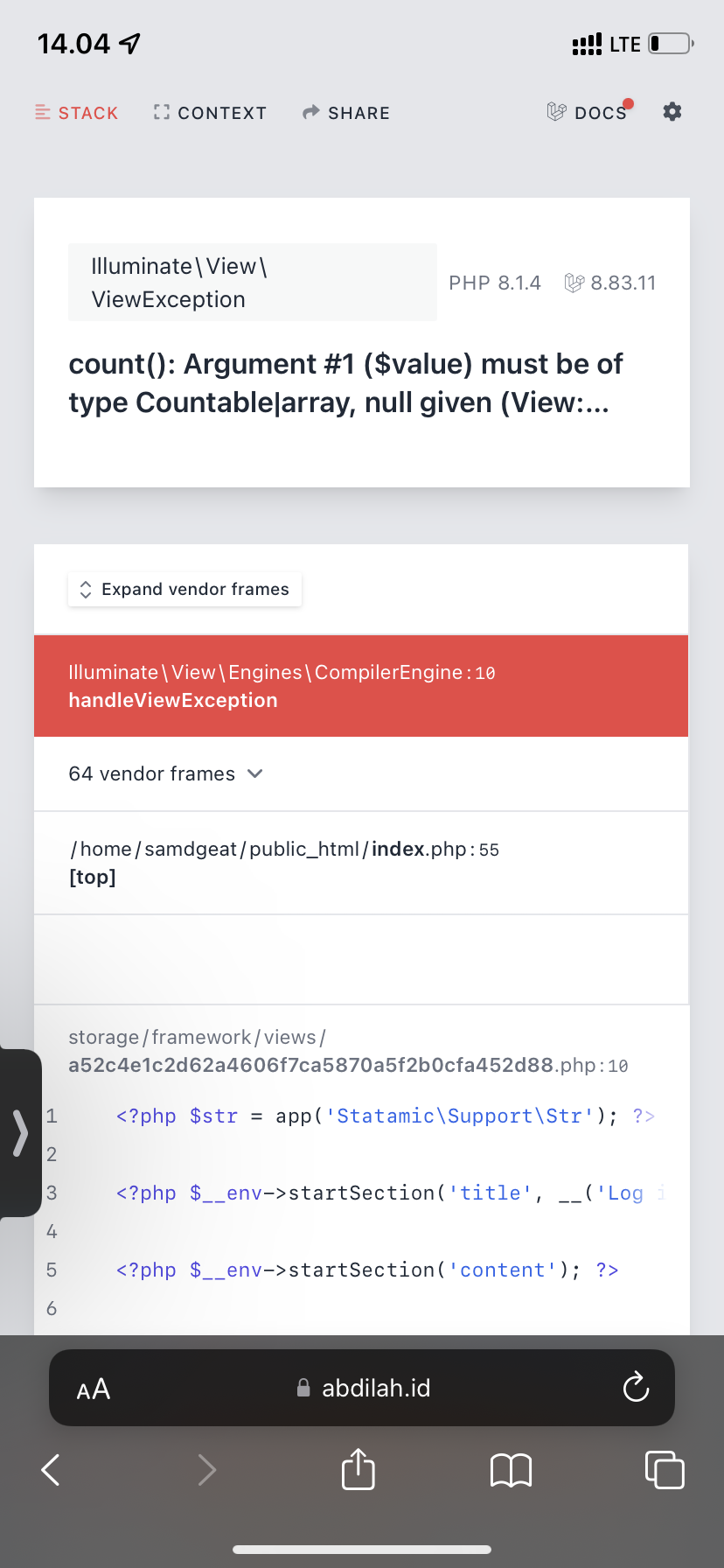 Upgrading statamic from 3.2.x to 3.3.x issues with control panel · Issue #6011 · statamic/cms ...