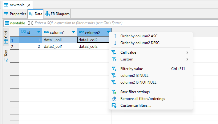 Filter is applied to the wrong column · Issue #18685 · dbeaver/dbeaver · GitHub