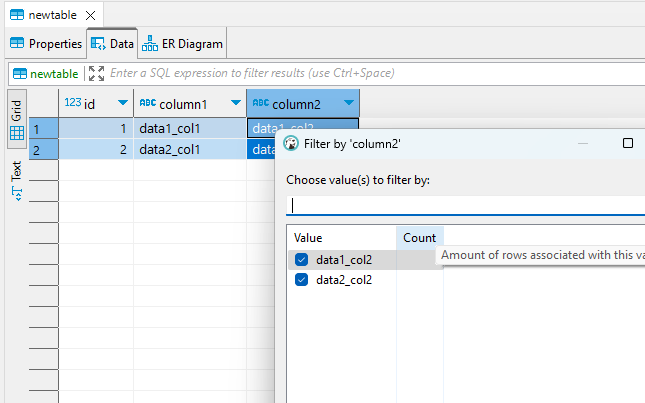 Filter is applied to the wrong column · Issue #18685 · dbeaver/dbeaver · GitHub