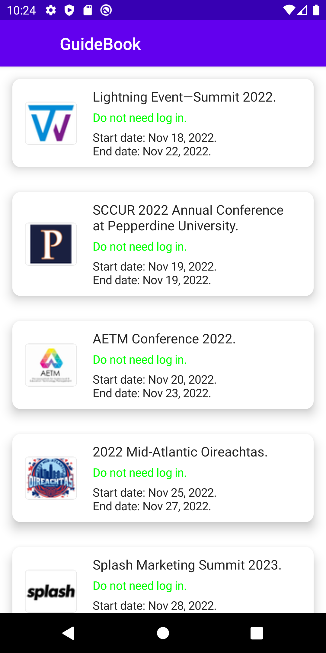 GitHub - ddoniyor/GuideBook: Sample of using: Clean Architecture, Room ...