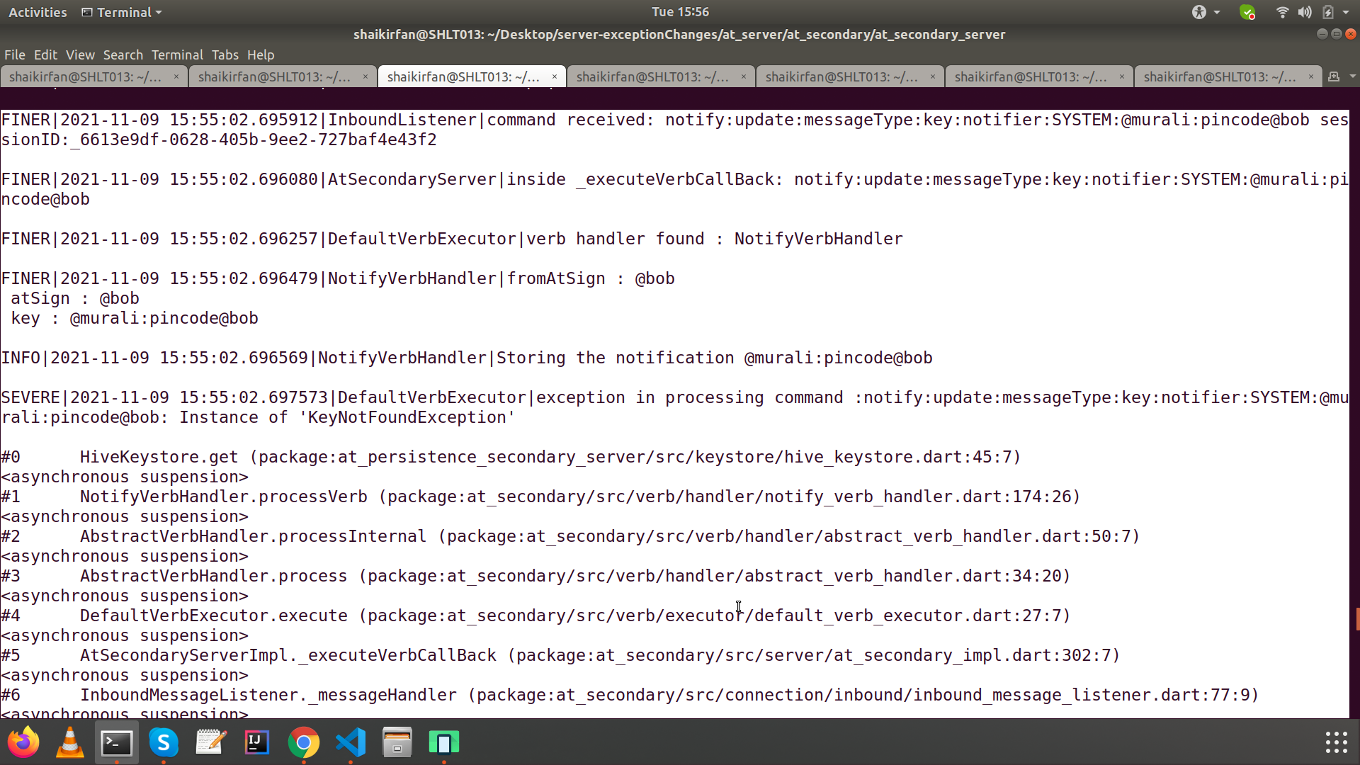 notification fails with the key not found exception · Issue #382 · atsign-foundation/at_server ...