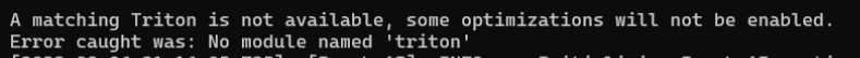 [bug]: Can we get a one time Install thing ? "caught was: No module named 'triton'" · Issue ...