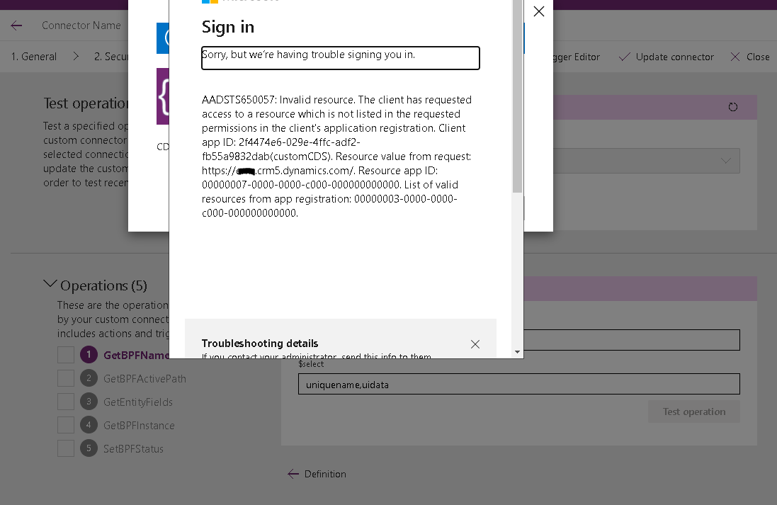 [Issue] Business Process Flow CDS API Custom Connector · Issue #701 ...