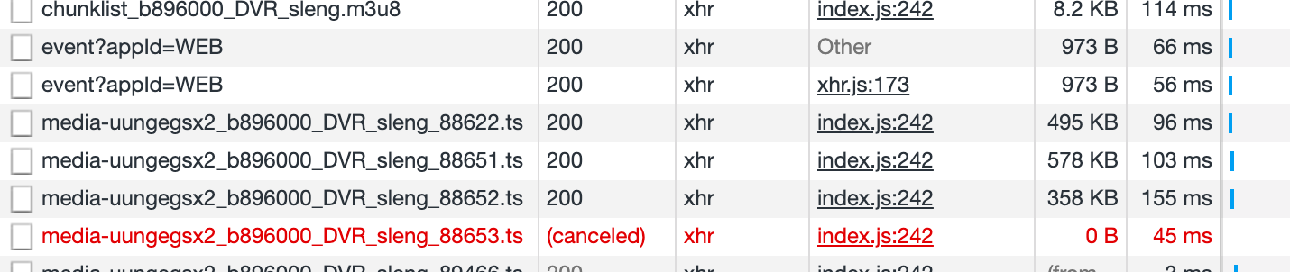On First Seek on Live Stream (DVR enabled) segment gets cancled and seek fails · Issue #450 ...