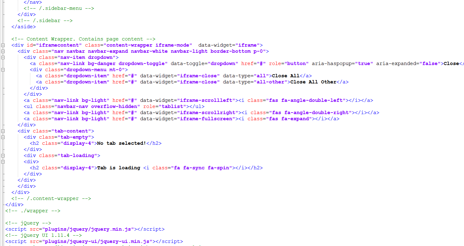 [bug] Iframe.html no fotter div, and the height of .tab-content is incorrect · Issue #3538 ...