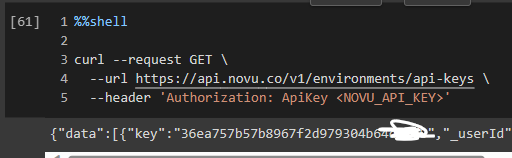 Add cURL `Get current environment`, `Get environments`, `Get api keys`, `Regenerate api keys ...
