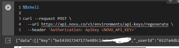 Add Curl `get Current Environment` `get Environments` `get Api Keys` `regenerate Api Keys