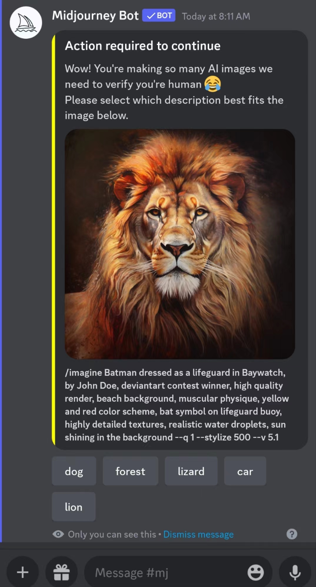 You're making so many Al images we need to verify you're human · Issue #46 · erictik/midjourney ...