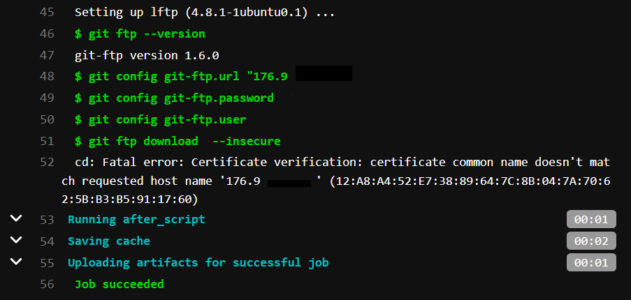 git ftp download brings a Certificate Verification Error · Issue #466 · git-ftp/git-ftp · GitHub