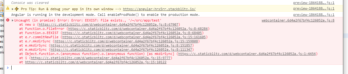 Bug when creating new component · Issue #694 · stackblitz/core · GitHub