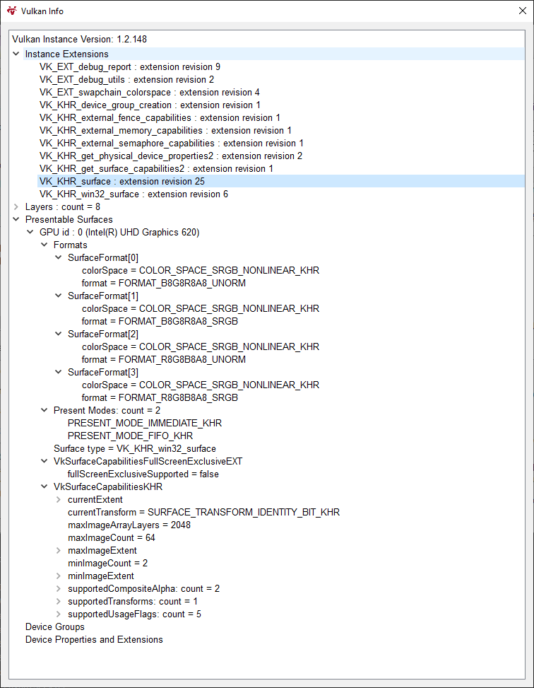 VulkanTriangle throws "KHR_surface extension not found." · Issue #349 ...