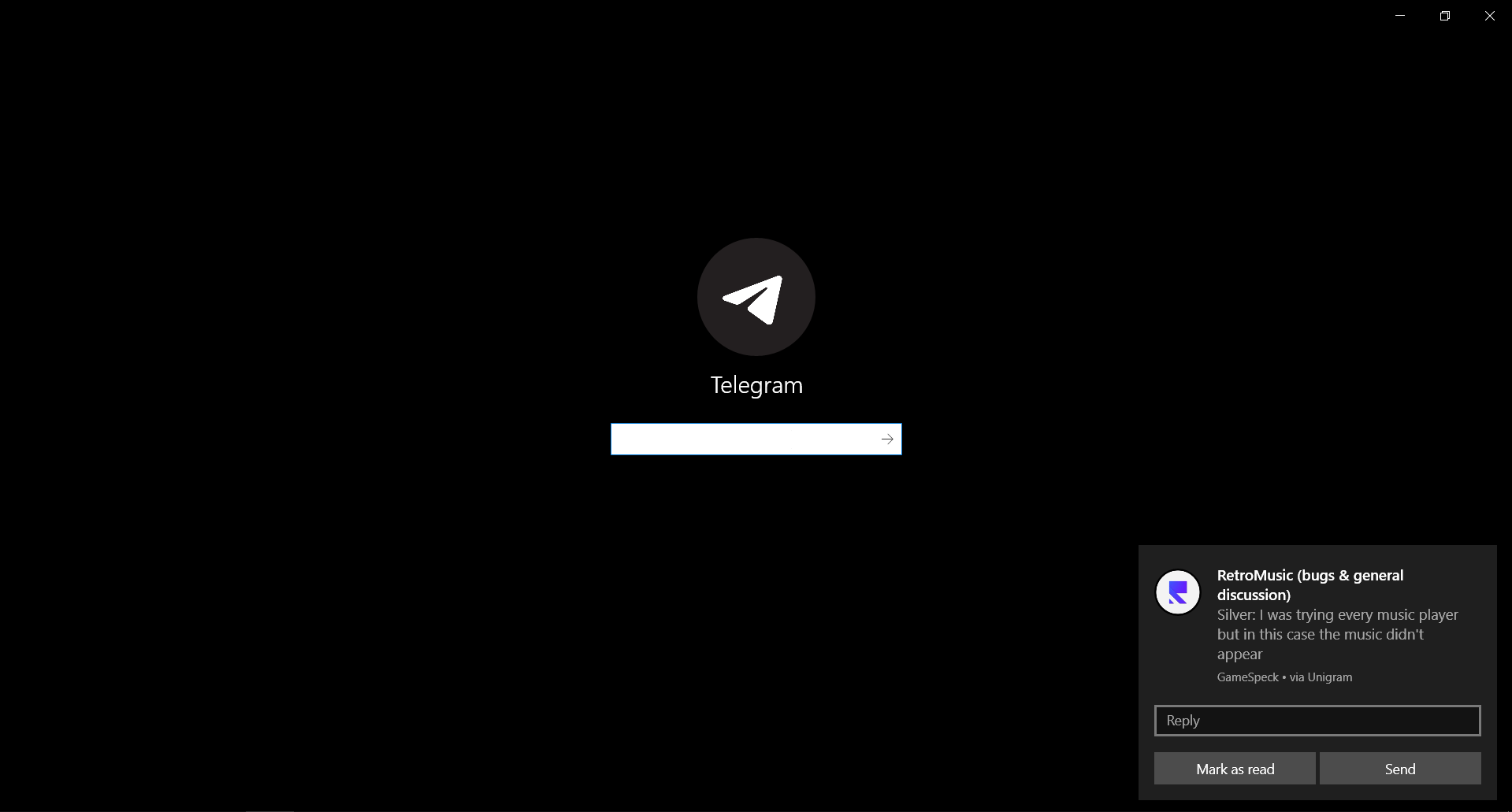 Don't show notification content when the app is locked · Issue #1410 · UnigramDev/Unigram · GitHub