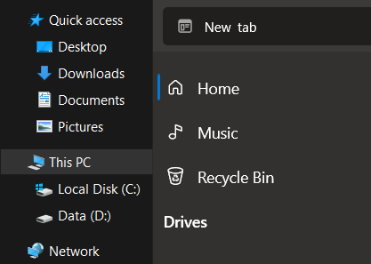 Quick access shortcuts/folders are not visible · Issue #1759 · files-community/Files · GitHub