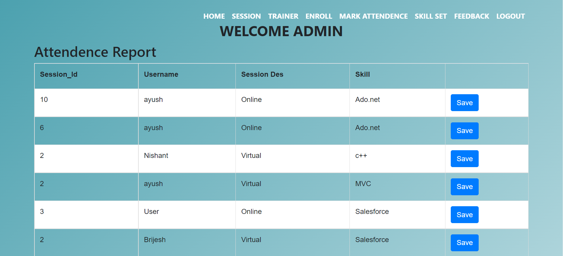 GitHub - Nishanthbnish/Attendence-Marking-for-Classroom: Attendance ...