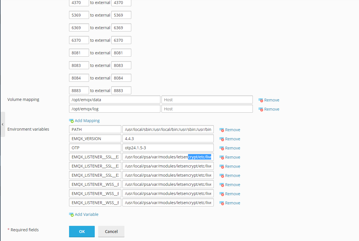 Centos + Plesk + Docker - WSS not connect · Issue #7936 · emqx/emqx · GitHub