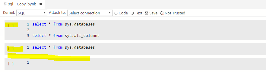 Execution count is cleared after click "Run button" when no valid connection · Issue #4166 ...