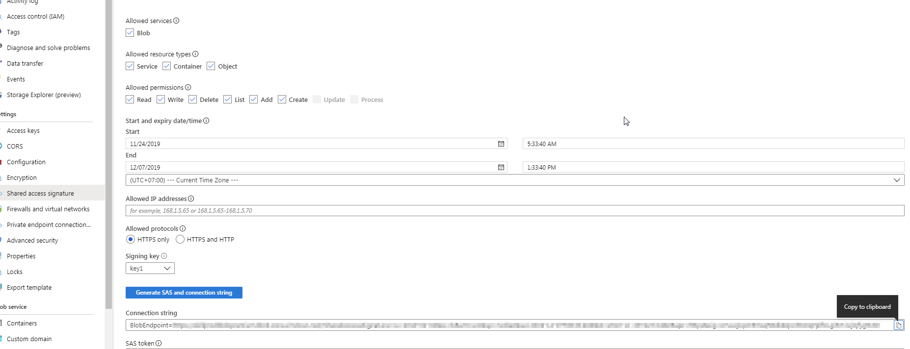 Azure Blob Storage: Connection String SAS · Issue #8859 · Azure/azure-sdk-for-net · GitHub
