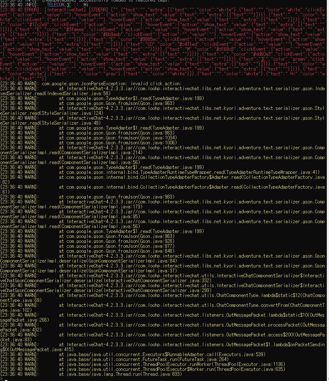 interactivechat is not working. · Issue #112 · LOOHP/InteractiveChat · GitHub