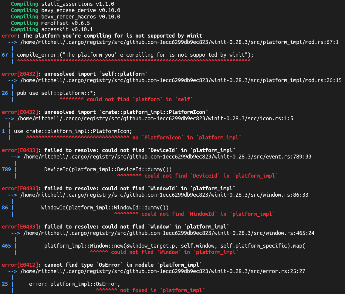 Soooo... you don't support Linux???? · Issue #170 · djeedai/bevy_hanabi · GitHub