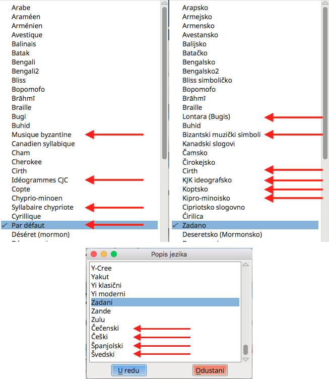 Languages And Scripts Are Sorted According To Their Order In English Even When Fontforges