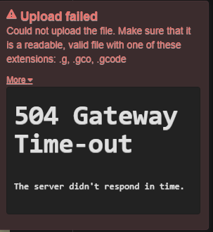 Large upload, 56Mb, fails · Issue #101 · OllisGit/OctoPrint-DisplayLayerProgress · GitHub