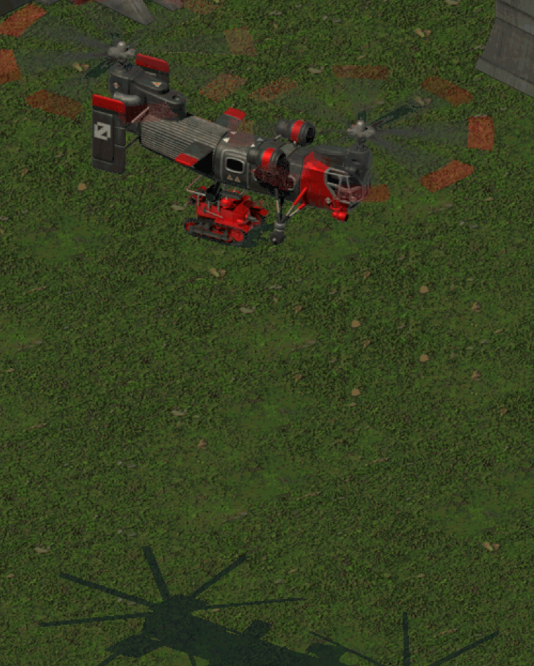 Units Carried By A Carryall Still Display Their Shadow At The Unit Height · Issue 19115