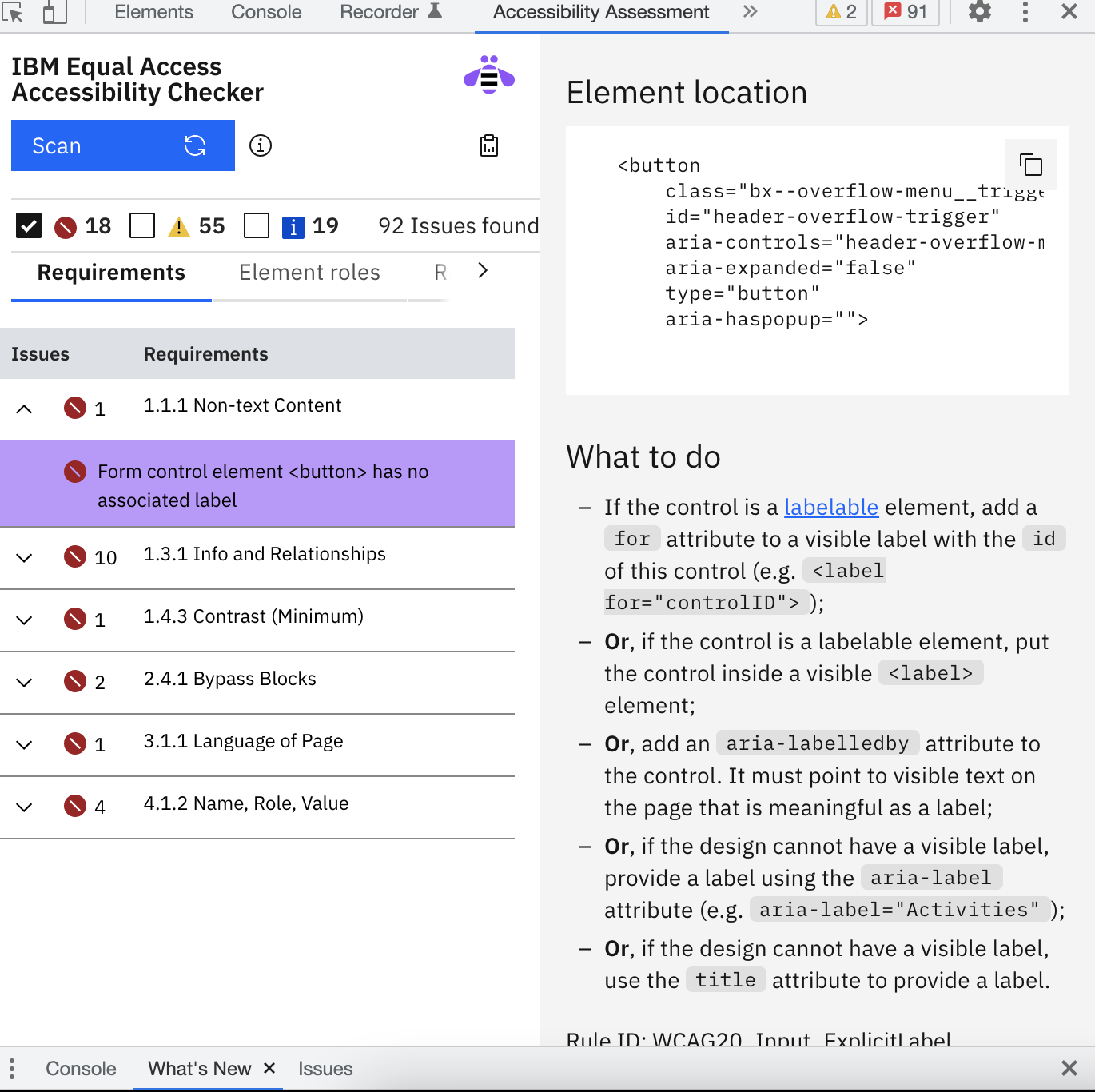 Accessibility Issue With Cvoverflowmenu Component · Issue 1350 · Carbon Design Systemcarbon