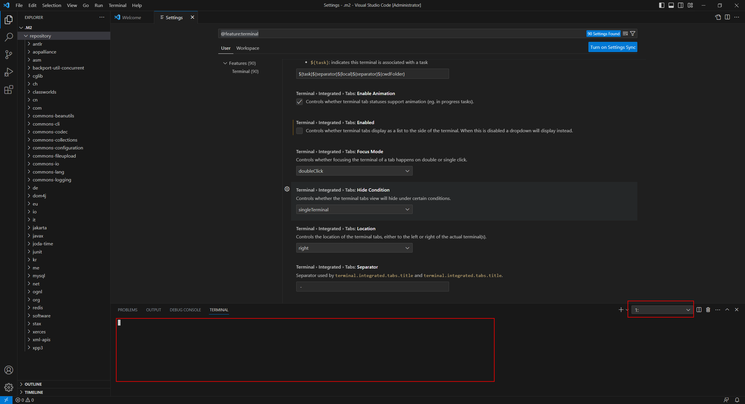 terminal blank and terminal tabs is empty · Issue #190939 · microsoft/vscode · GitHub