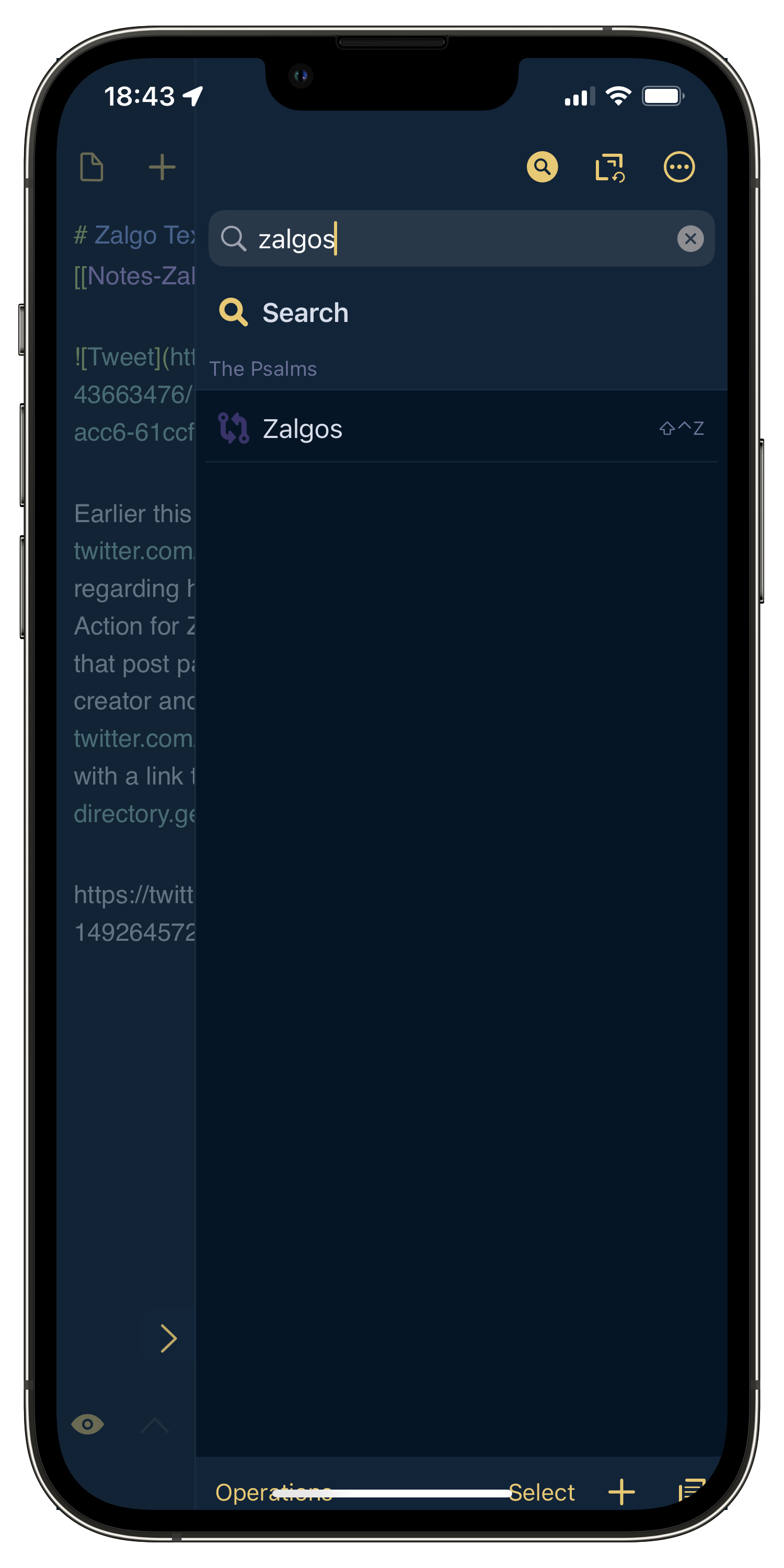 Zalgo Text In A Keyboard Shortcut The Psalms