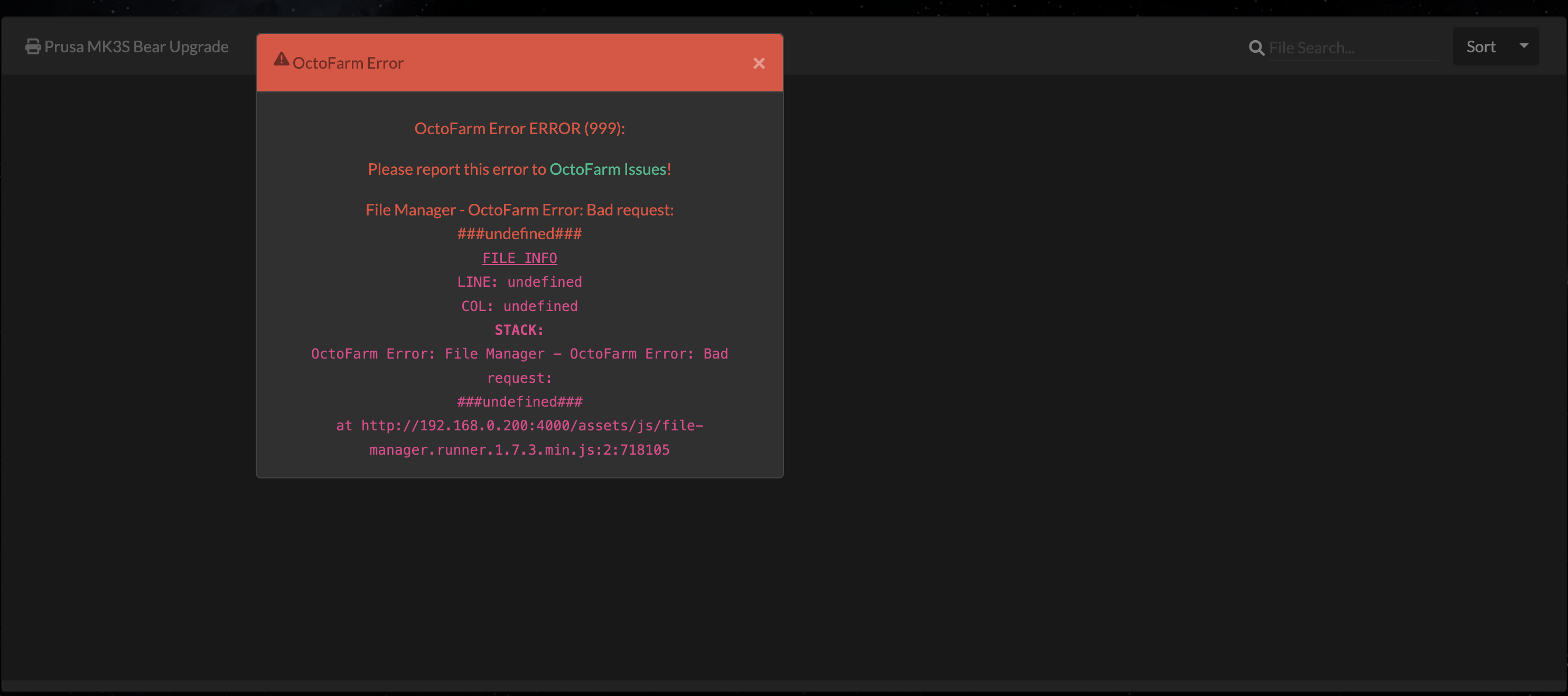 File Manager is not accessible · Issue #1387 · OctoFarm/OctoFarm · GitHub