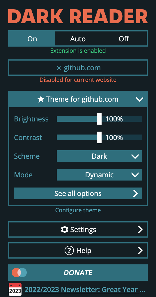 [Bug] Dev Tools button gone · Issue #10987 · darkreader/darkreader · GitHub