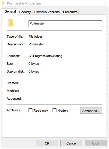 No proper shortcuts created; can't even open; program files are locked ...