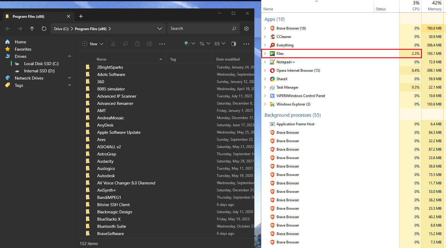 Bug: Git columns causing CPU to increase · Issue #12737 · files-community/Files · GitHub