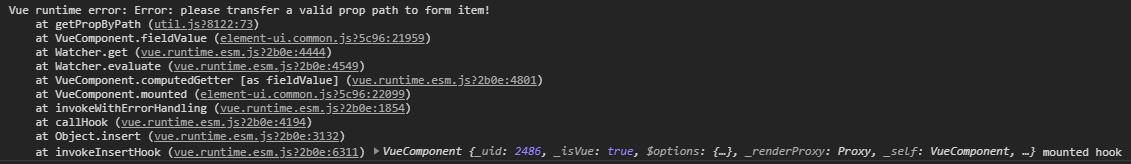 The prop attribute of does not support names like a.b, c.d, and console will report errors ...
