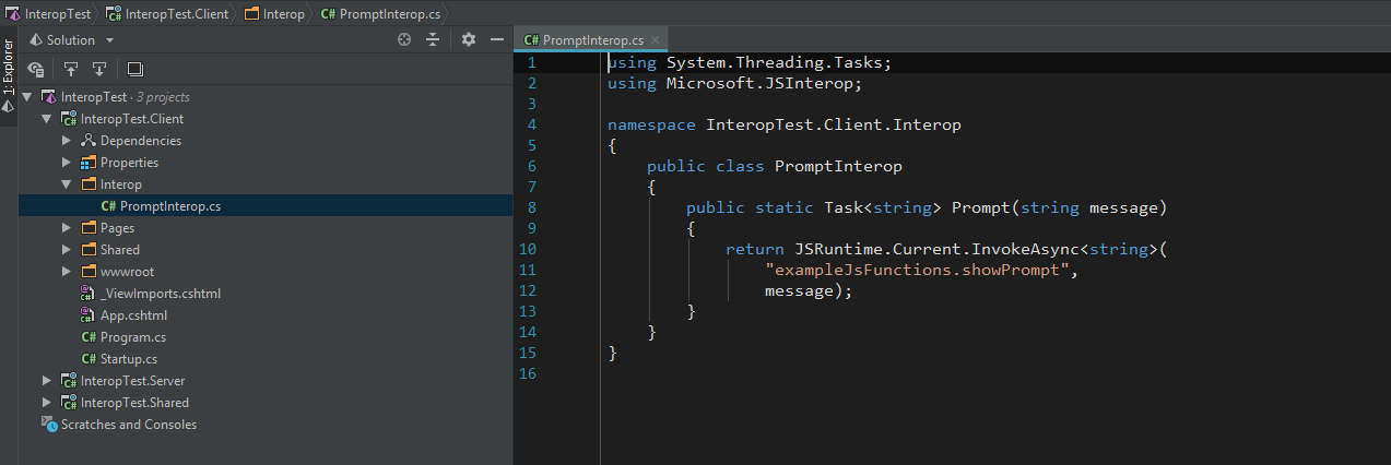 Microsoft.AspNetCore.Blazor.Browser.Interop is missing from master ...