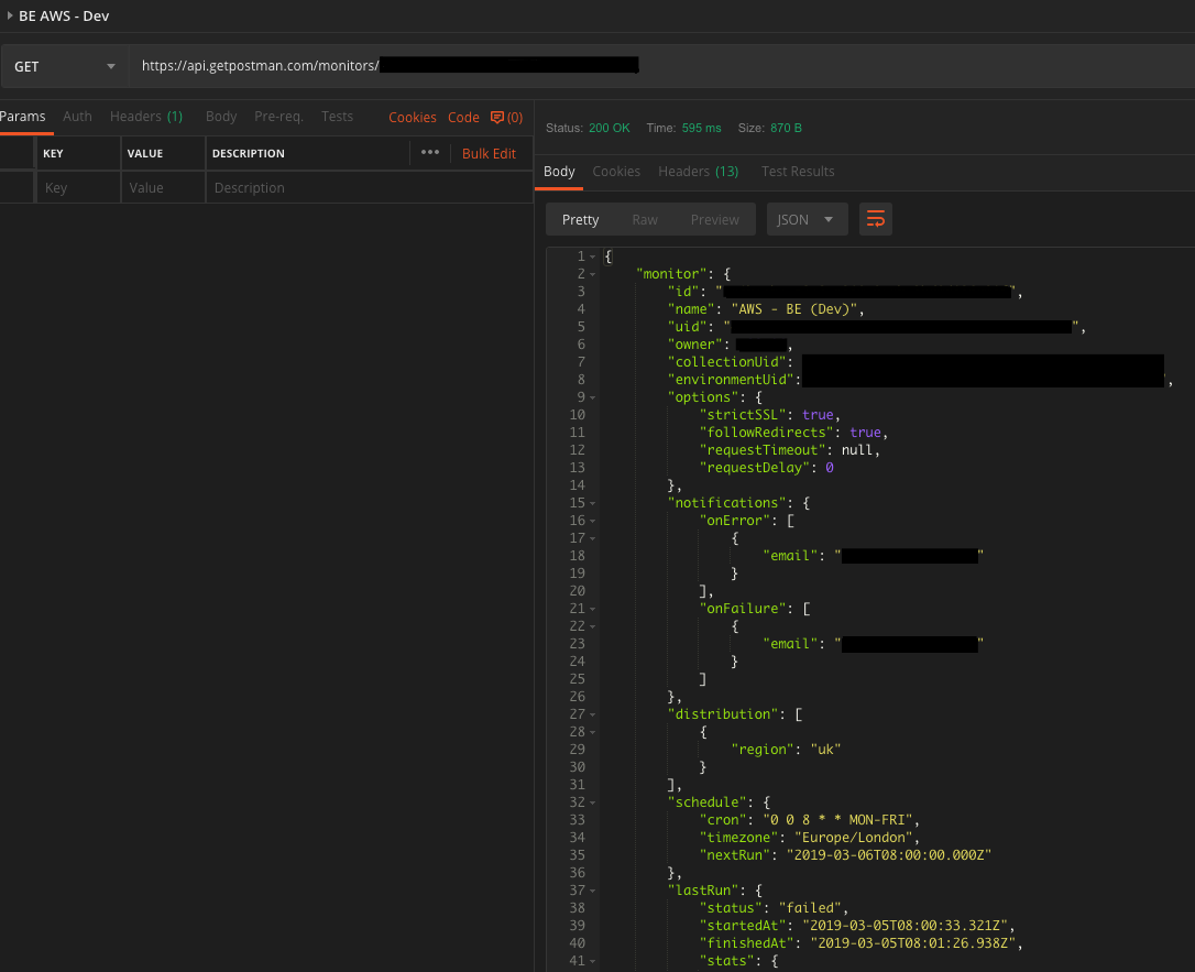 Monitors misbehaving - Nothing in the API, Half missing on overview ...