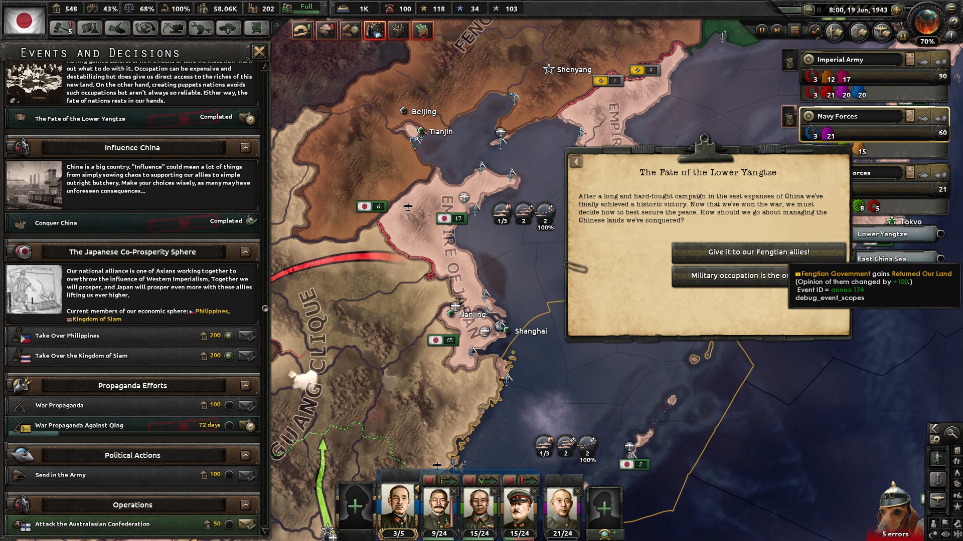 JAP/FNG - Fate of the Lower Yangtze Annexation Event fires twice ...