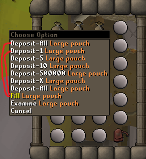 menu swap the new runecrafting pouch bank fill option with the deposit ...