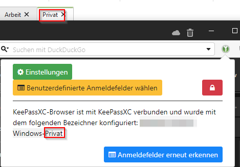 Connect multiple databases · Issue #1305 · keepassxreboot/keepassxc-browser · GitHub