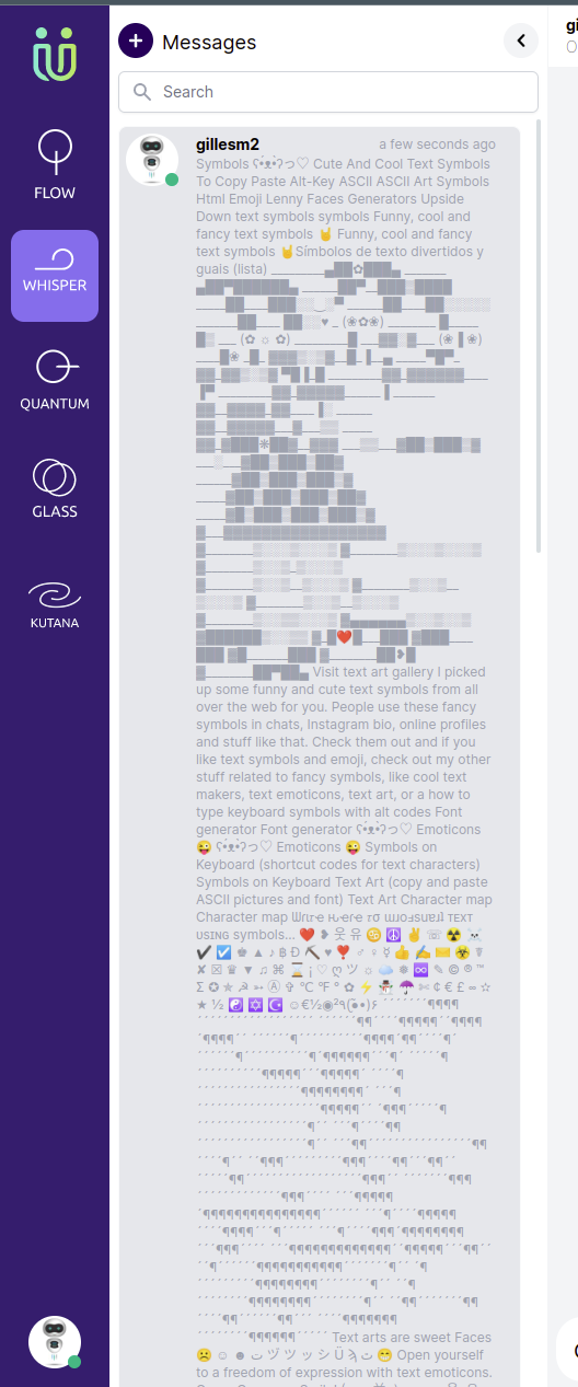 Whisper - Chat preview not truncating with extremely long messages · Issue #381 · threefoldtech ...