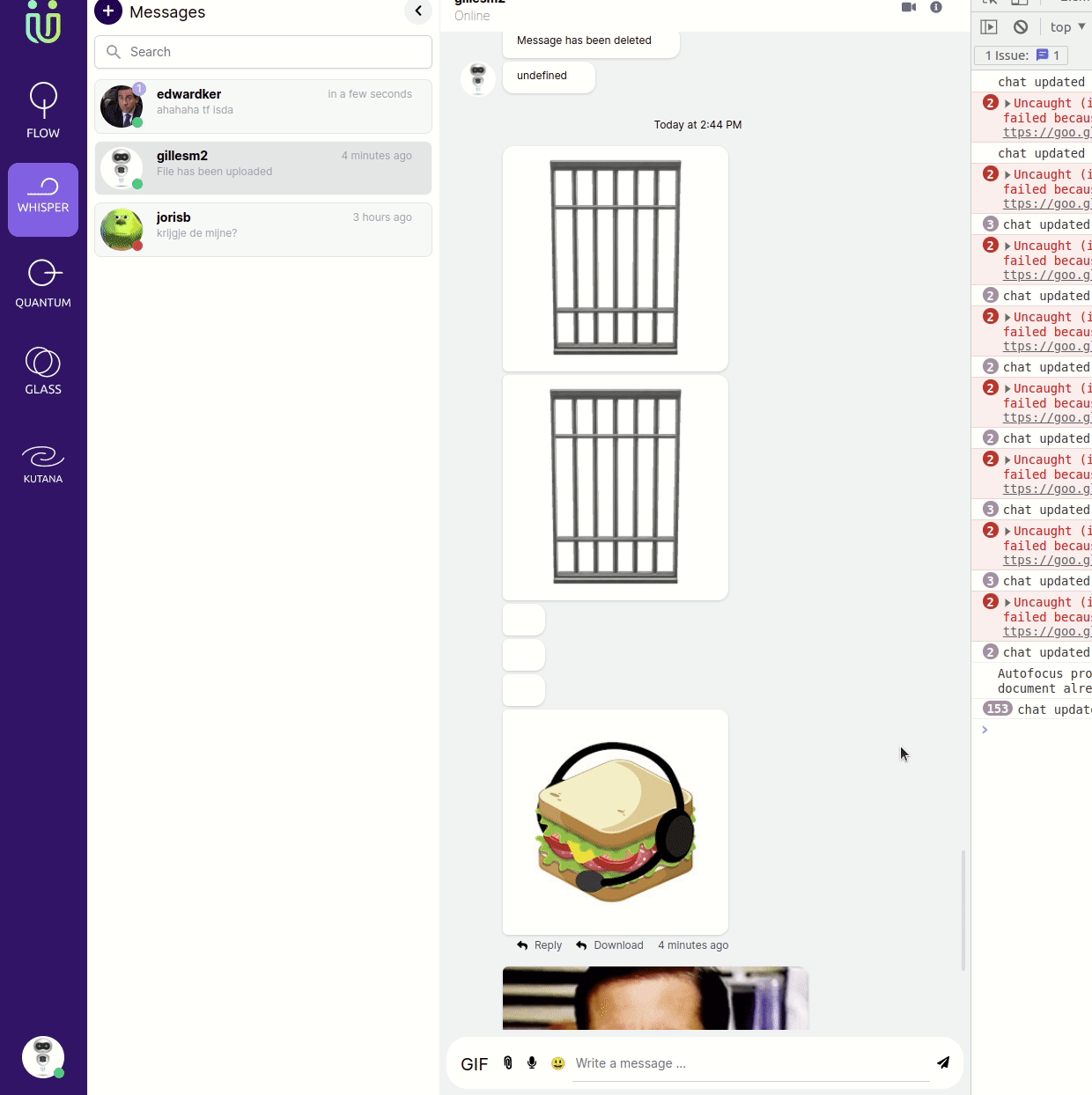Whisper - Downloading gifs or pictures sent in chat doesn't work · Issue #386 · threefoldtech ...