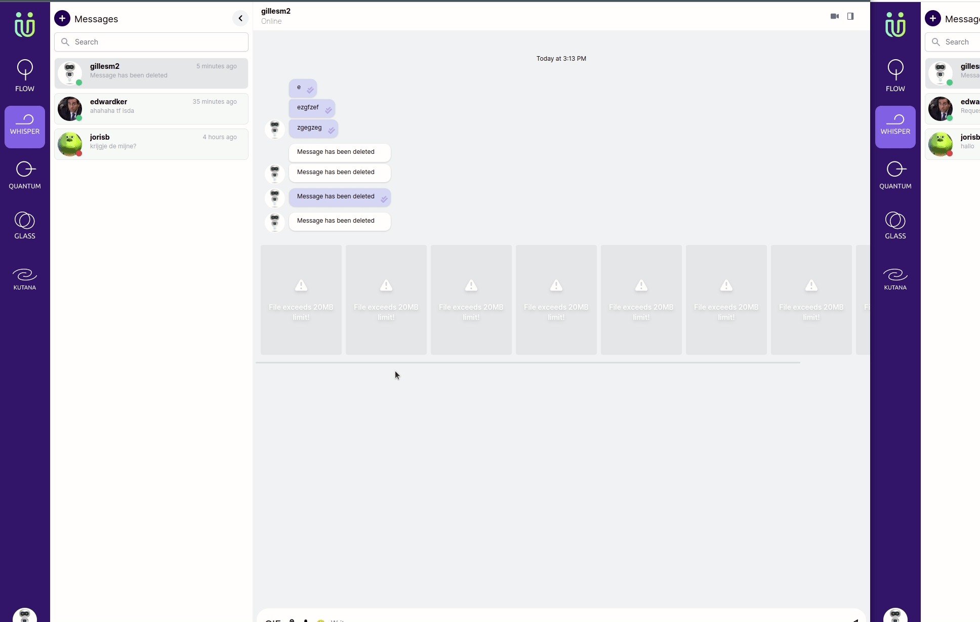 Whisper - File limit exceeded divs stay there no matter what and can pile up · Issue #388 ...