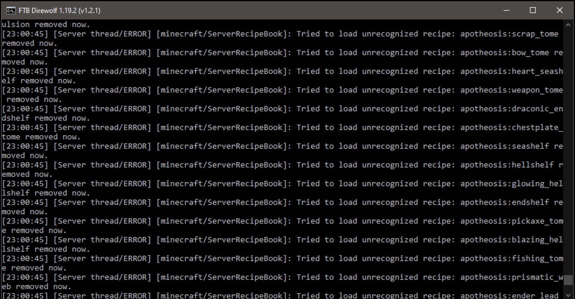 Instant crash on searching `@imm`on JEI recipies [Direwolf 1.19] · Issue #2675 · FTBTeam/FTB ...