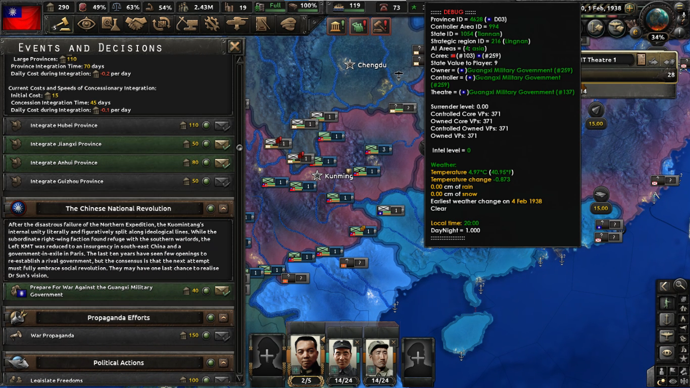 CHI, D03 - Not able to negotiate with revolting Li Zongren as Song ...