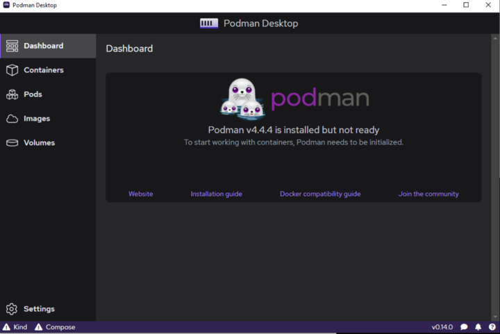 init and start options are not available · Issue #2099 · podman-desktop/podman-desktop · GitHub