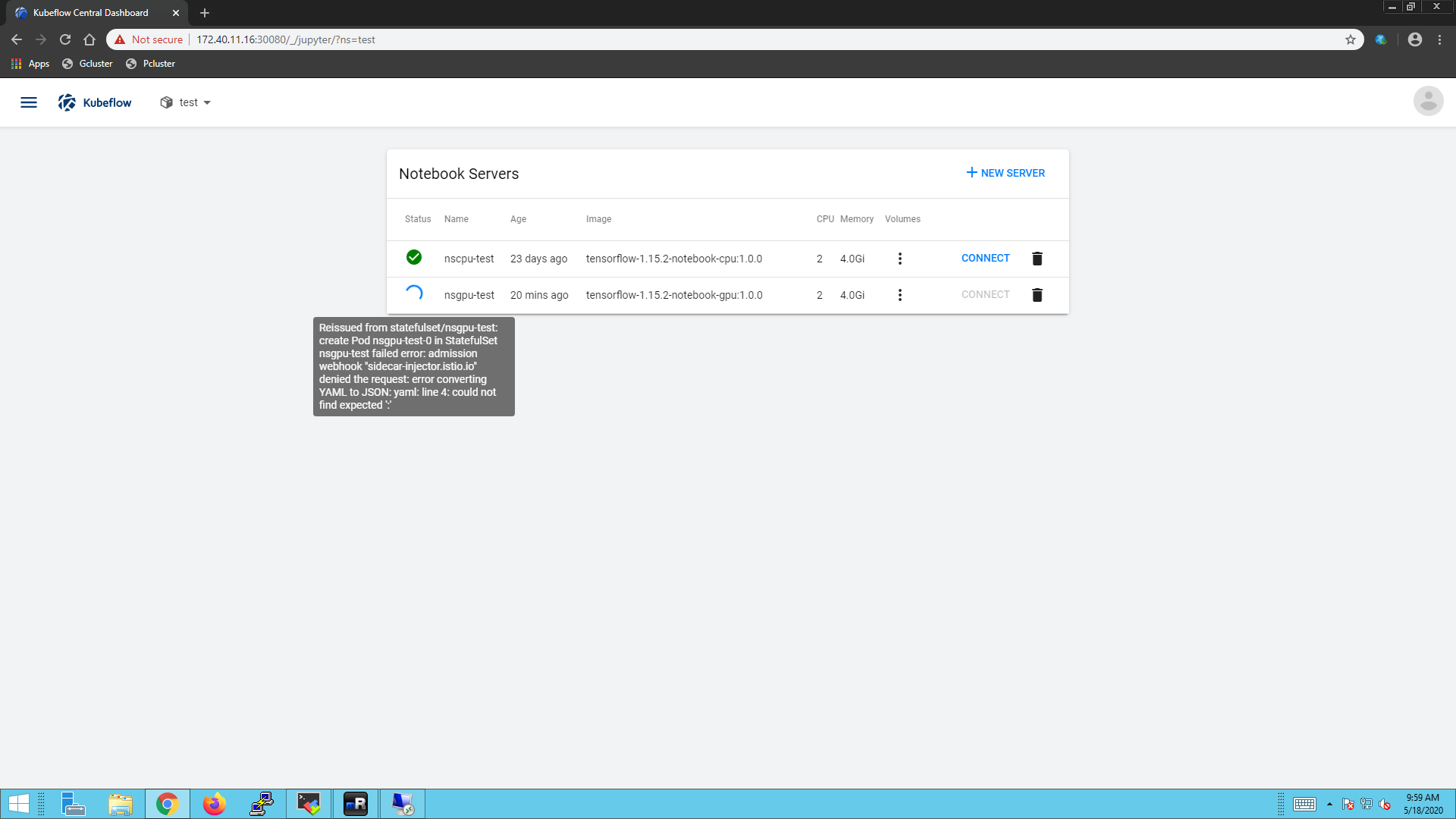 Admission webhook sidecar-injector.istio.io denied the request · Issue #5020 · kubeflow/kubeflow ...