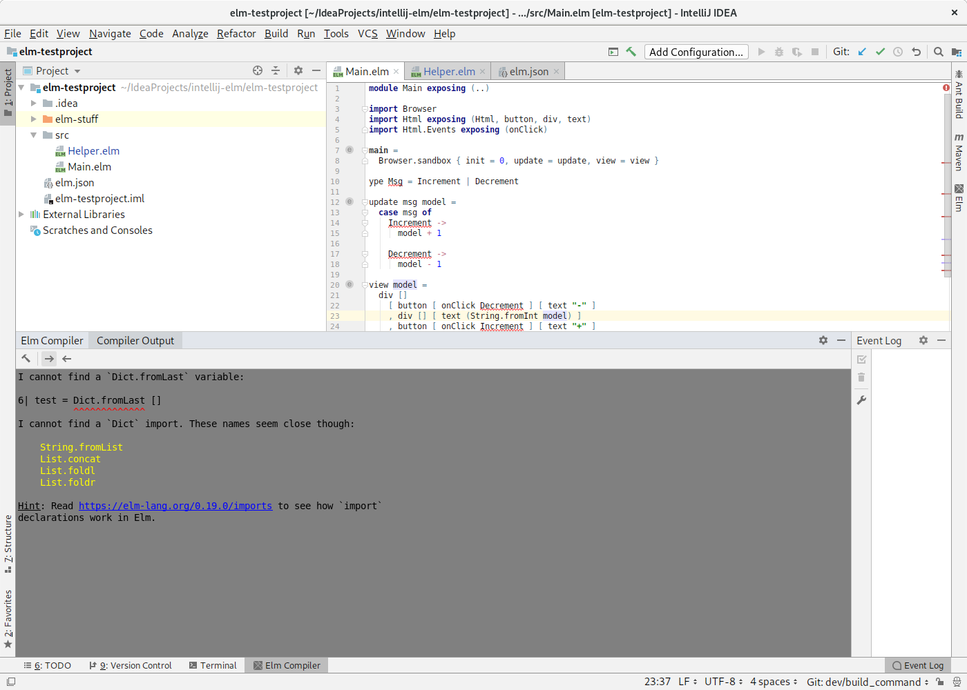 Retrieve compiler output color information · Issue #83 · intellij-elm ...