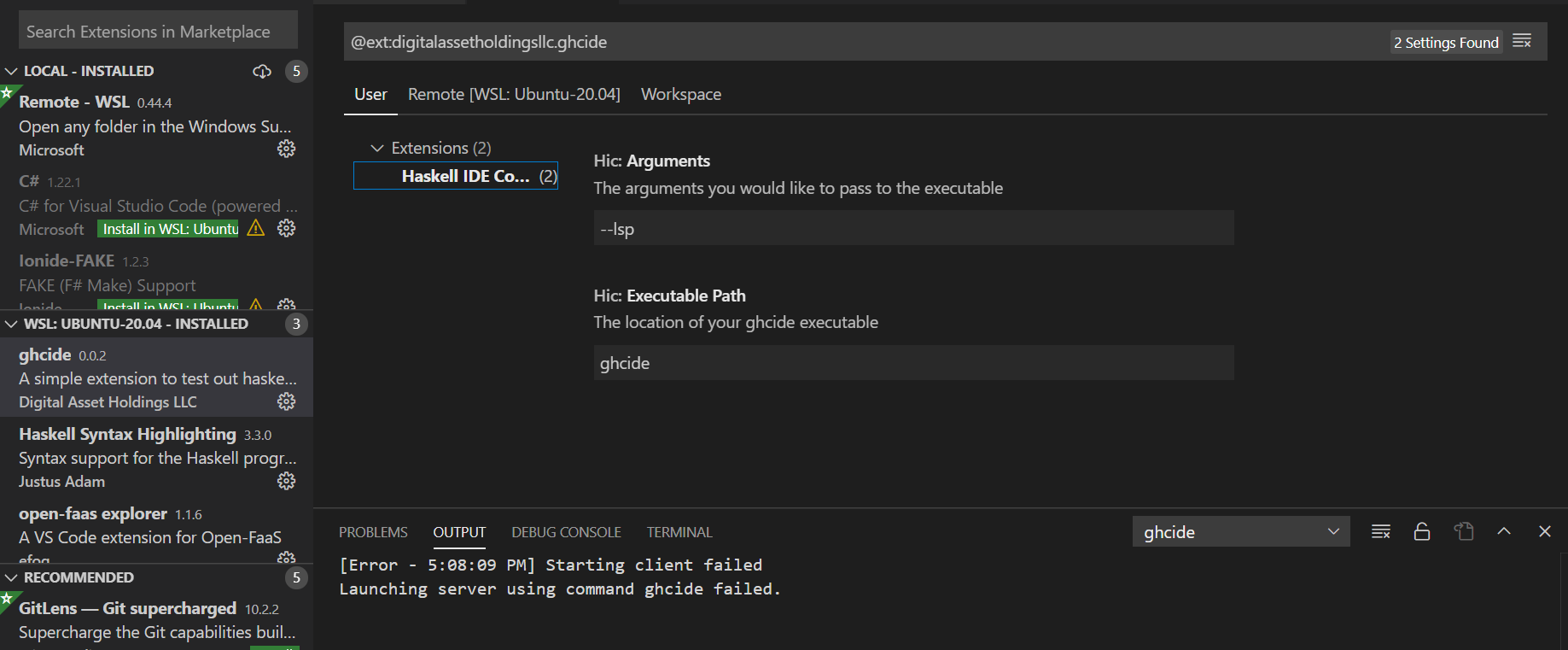 VSCode with ghcide fails in WSL2 · Issue #322 · srid/neuron · GitHub